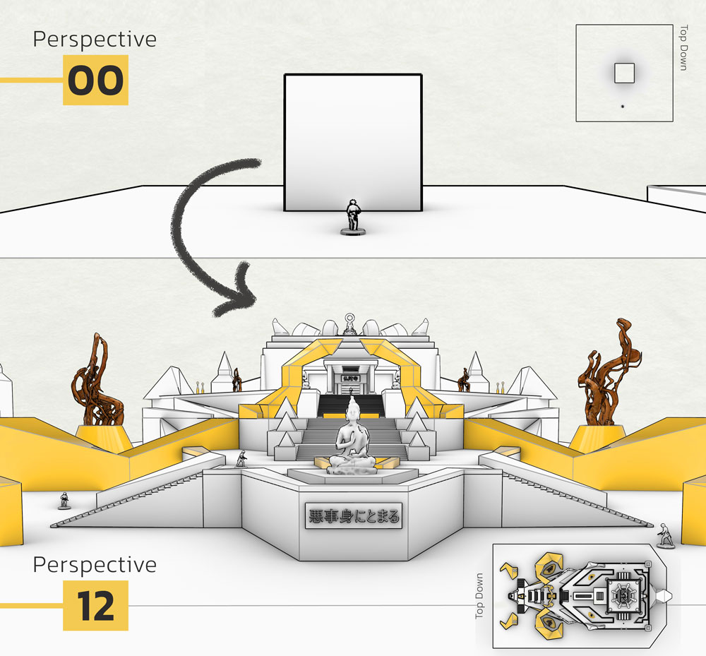 Level Design Process #01: Cube to Temple