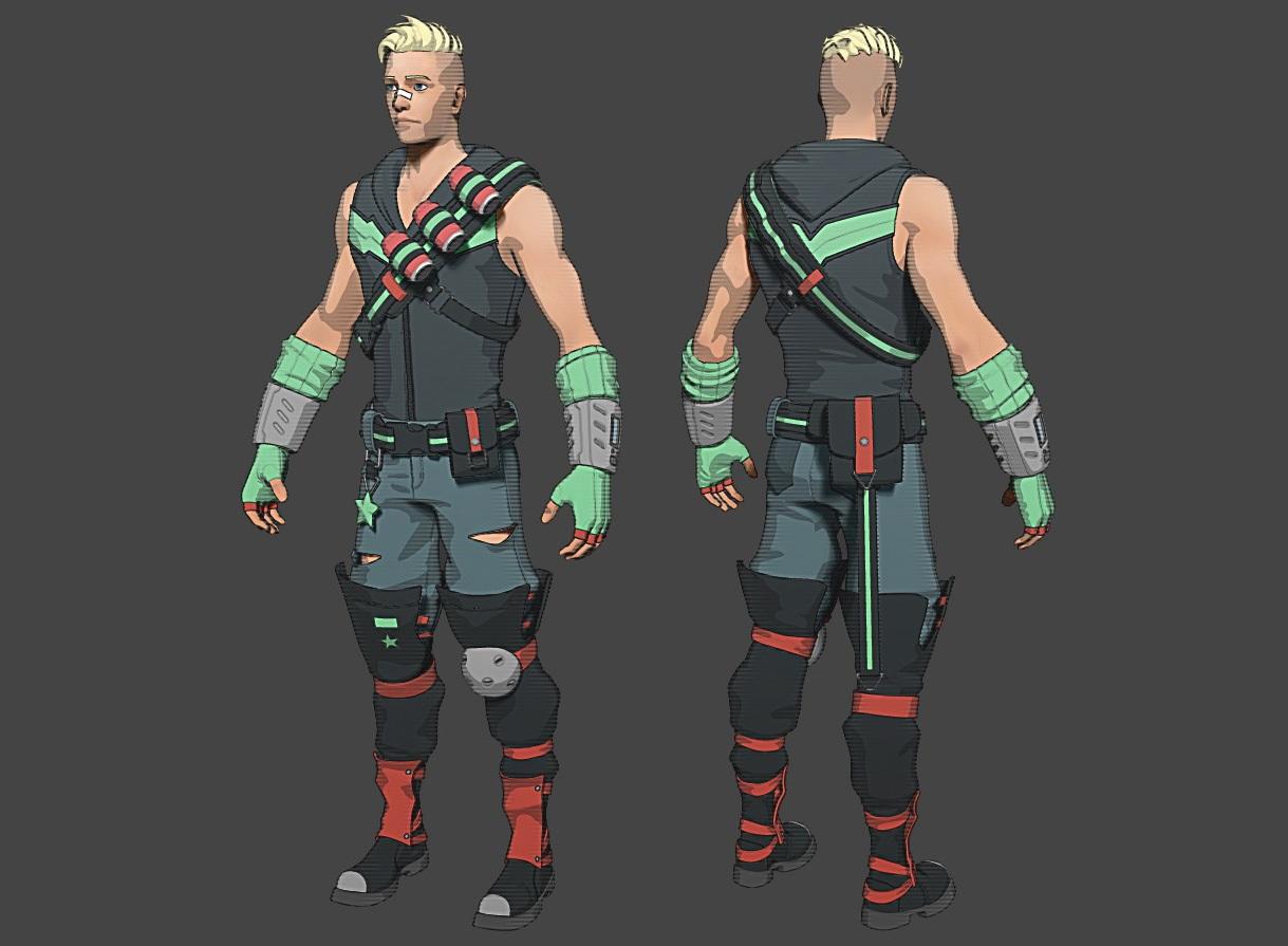 A comic-book style action shooter: creating the visual look of HAWKED