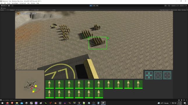 Building RTS User Interface in Unity: Deterrence: Video Devlog 8