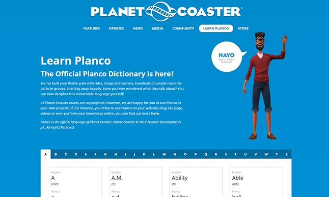 Game Design Deep Dive: Creating a new language for Planet Coaster