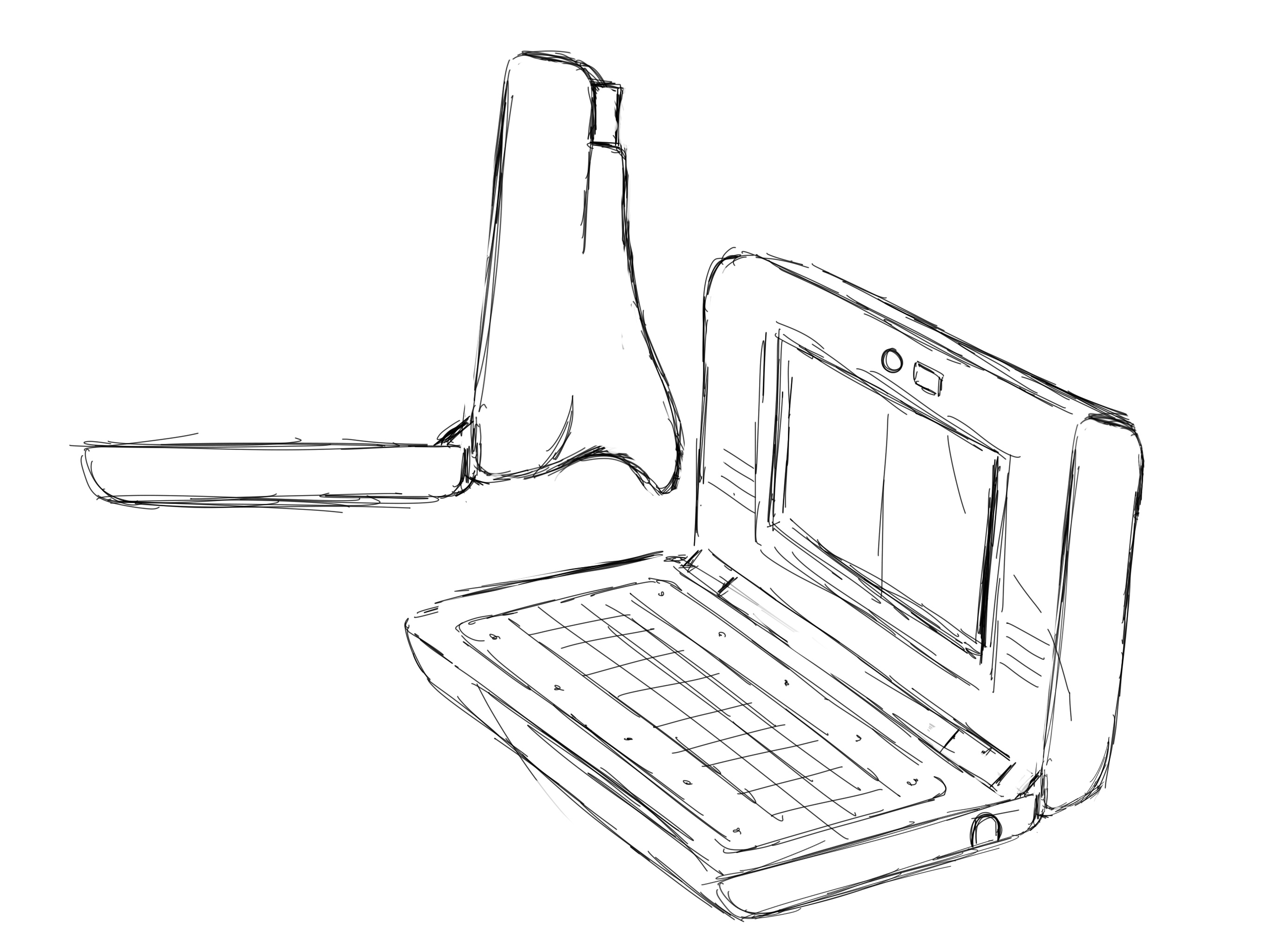 Coming up with the design of the fictional console 'Kinmoku Shark’