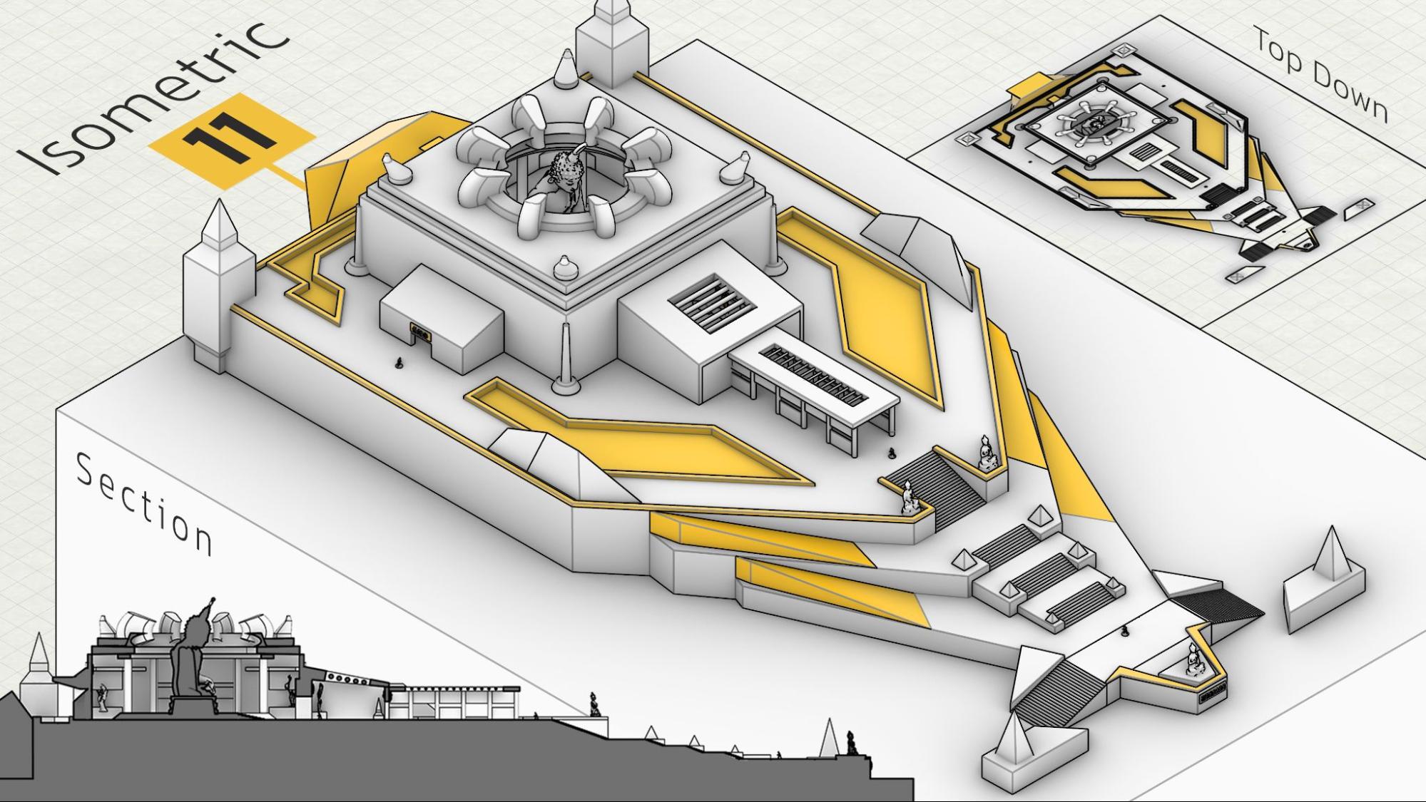 Level Design Process #01: Cube to Temple