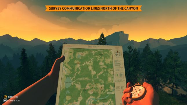 How Firewatch builds character through map design