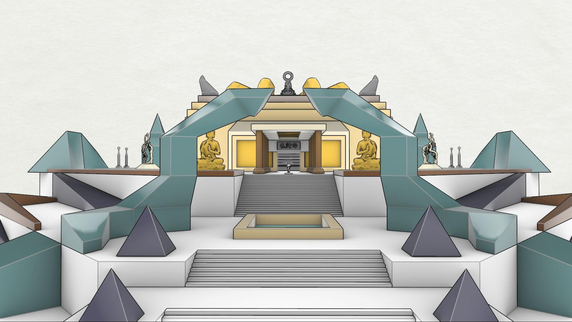 Level Design Process #01: Cube to Temple