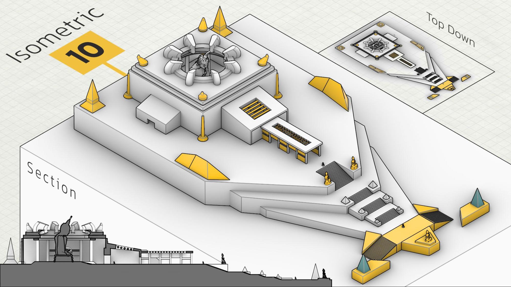 Level Design Process #01: Cube to Temple