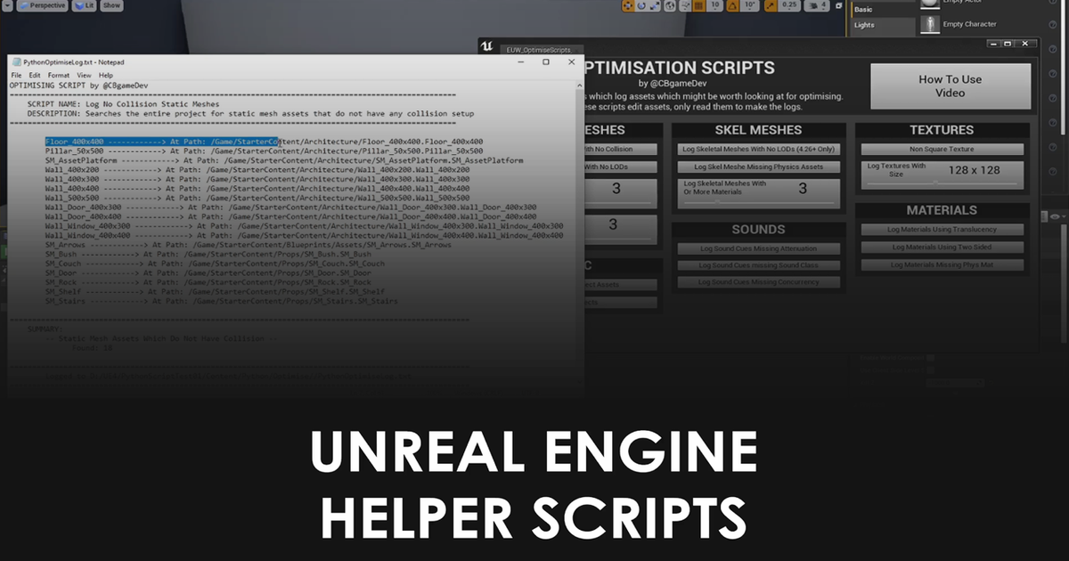 Unreal Engine Helper Scripts