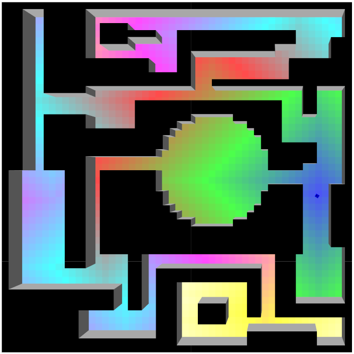 Some experiments in pathfinding + AI