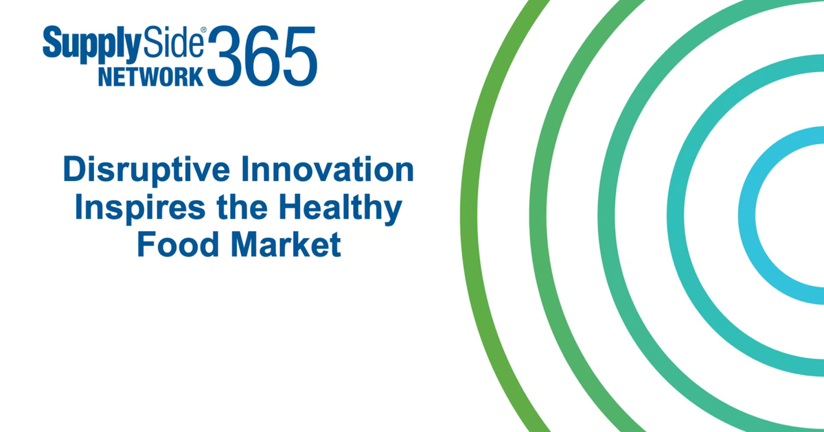 Disruptive Innovation Inspires the Healthy Food Market