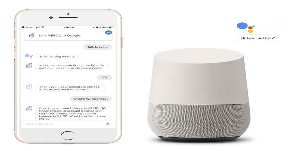 NEFCU launches Google Home banking app with Conversation.one
