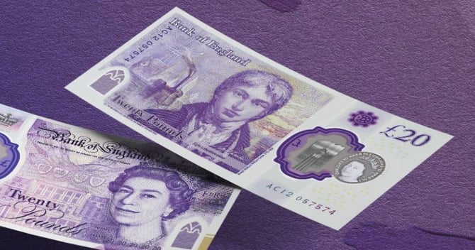 UK’s new £20 note arrives as campaigners warn cash system could collapse