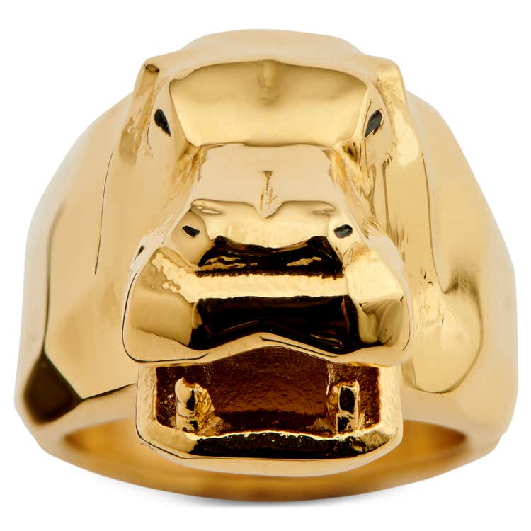 Mack | Gold-Tone Hippo Ring | In stock! | Moody Mason