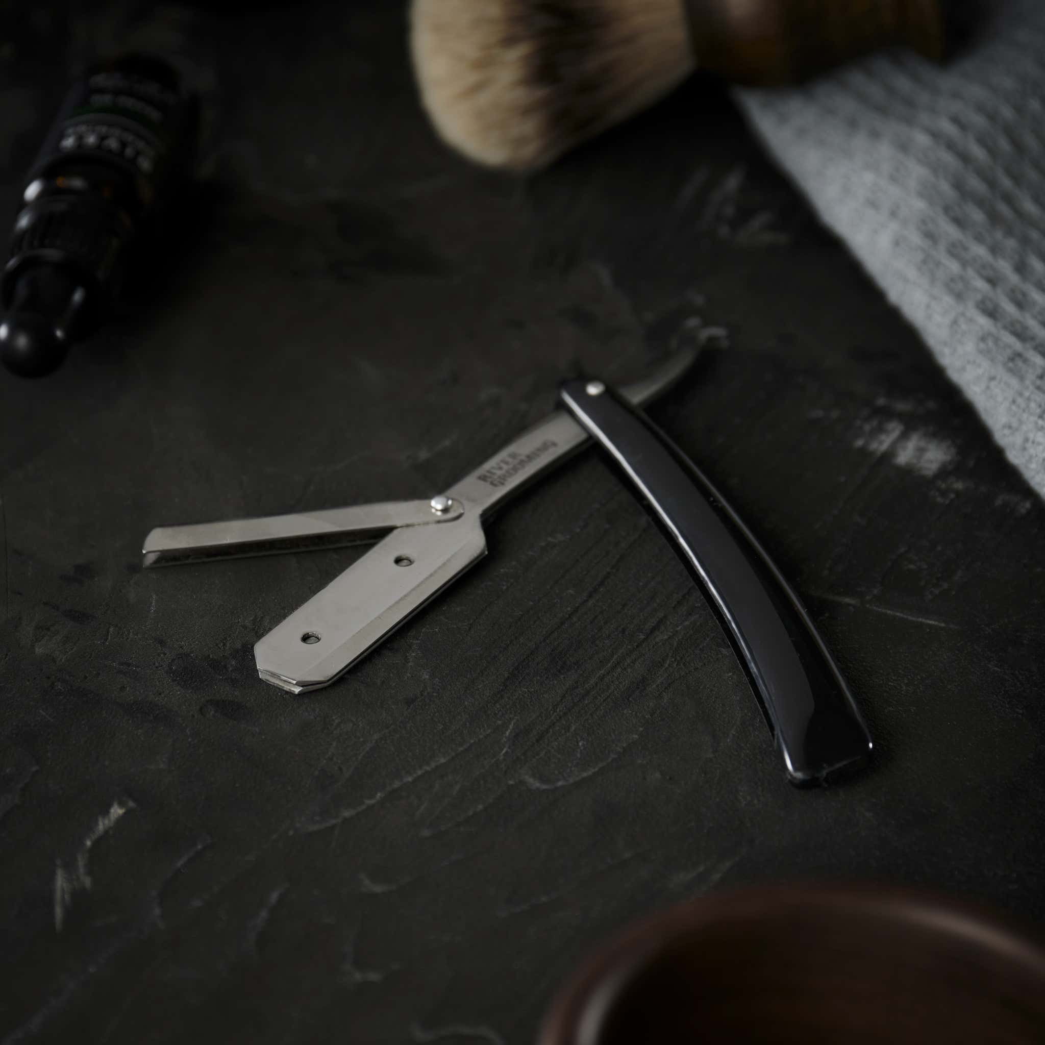 Modern Black Straight Razor For Disposable Blades | In stock! | River ...
