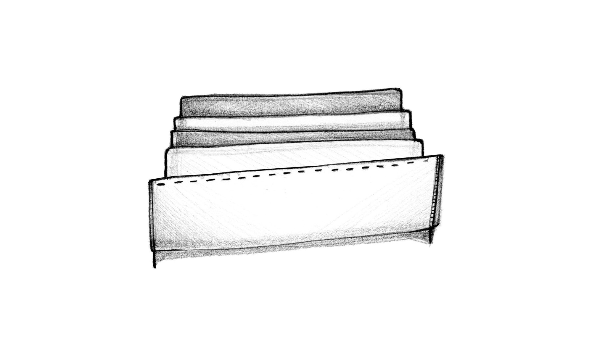 The Layer Cake Pocket Square Fold