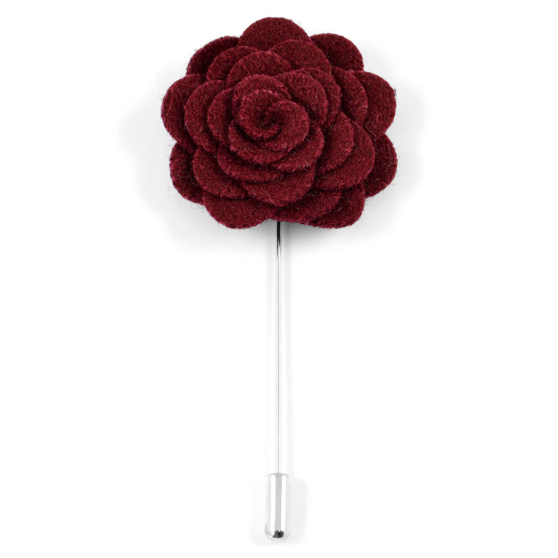 Burgundy Rose Lapel Pin | In stock! | Warren Asher