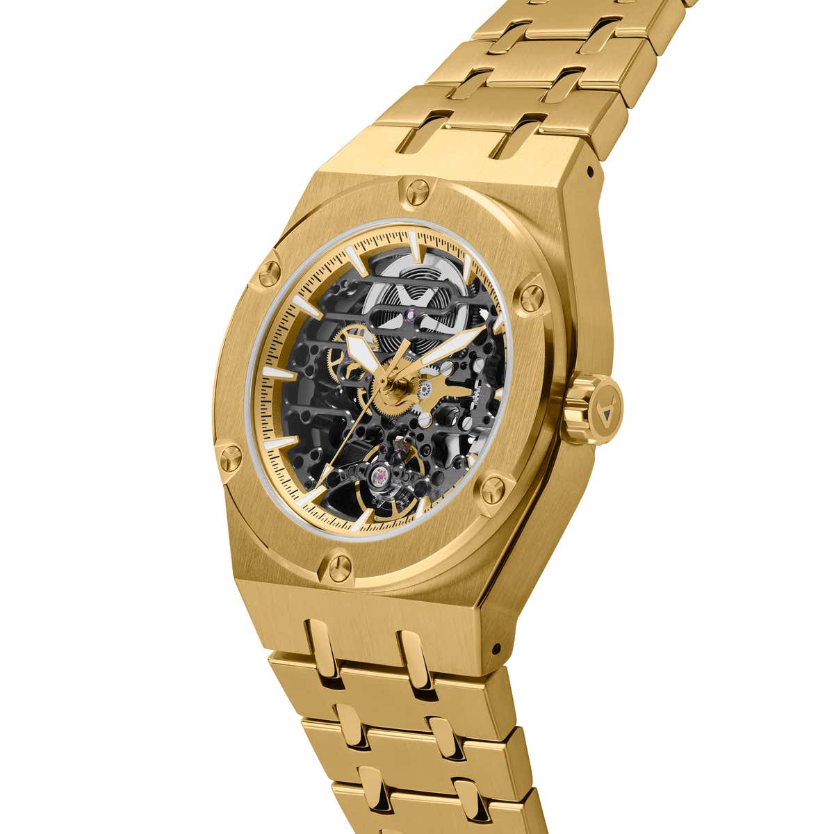 Mamut | Gold-Tone Automatic Skeleton Watch With Gold Movement | In ...