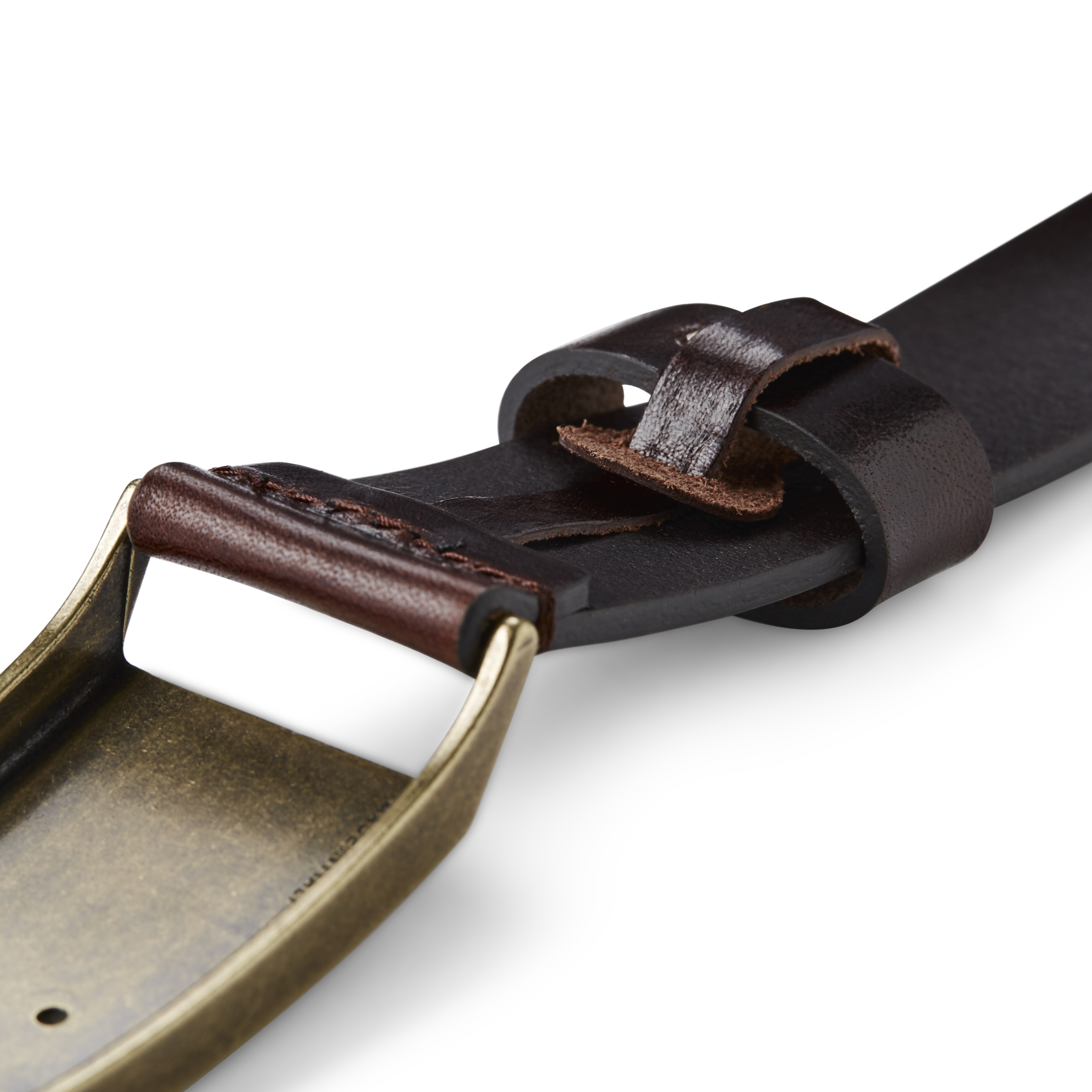 Fan Dark Brown Italian Leather Belt | In stock! | Fawler