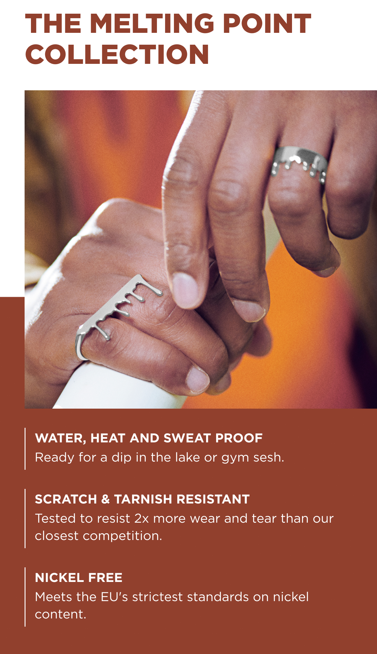 Fahrenheit | 12 mm Silver-Tone Stainless Steel Melting Ring | In stock ...