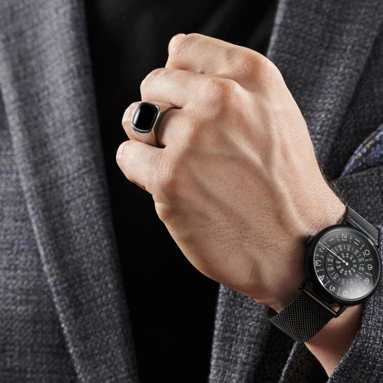 Len Silver-Tone Gravel Ring | In stock! | Lucleon