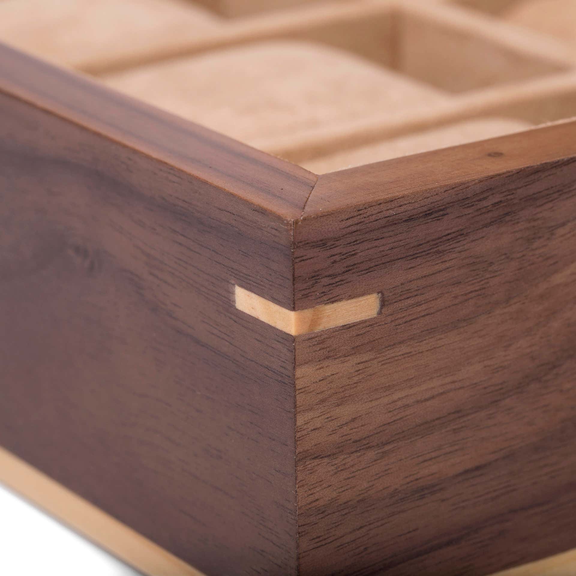 Walnut Wooden Watch Box - 10 Watches | In stock! | Warren Asher