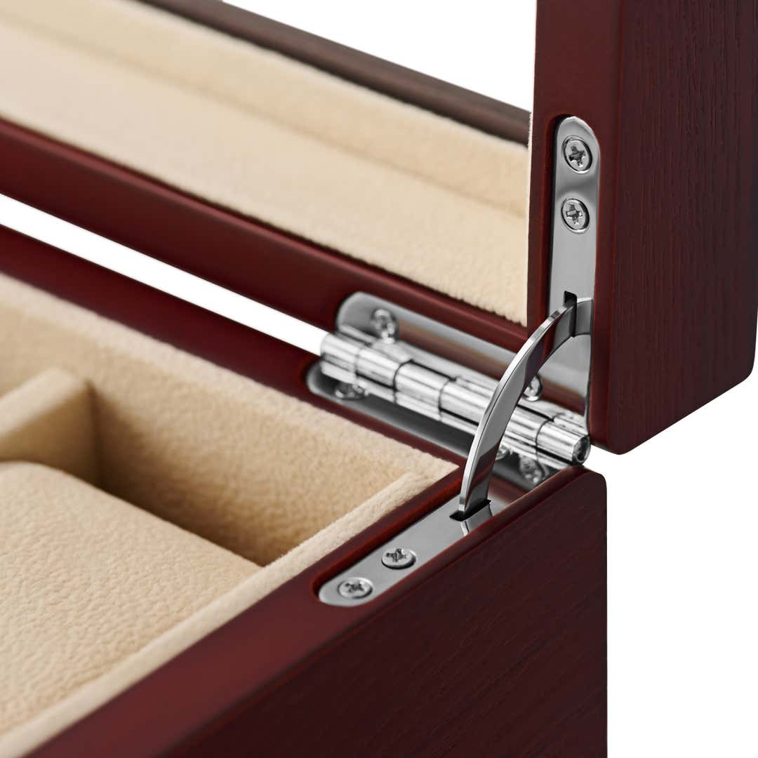 30 Slot Cherry Veneer Watch Display Box | In stock! | Trendhim