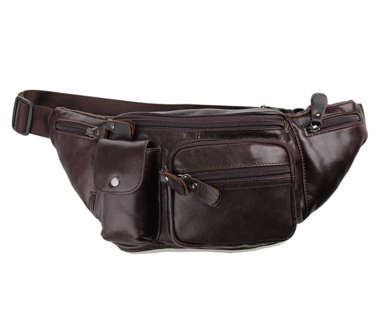 Dark Brown Leather Bum Bag | In stock! | Delton Bags