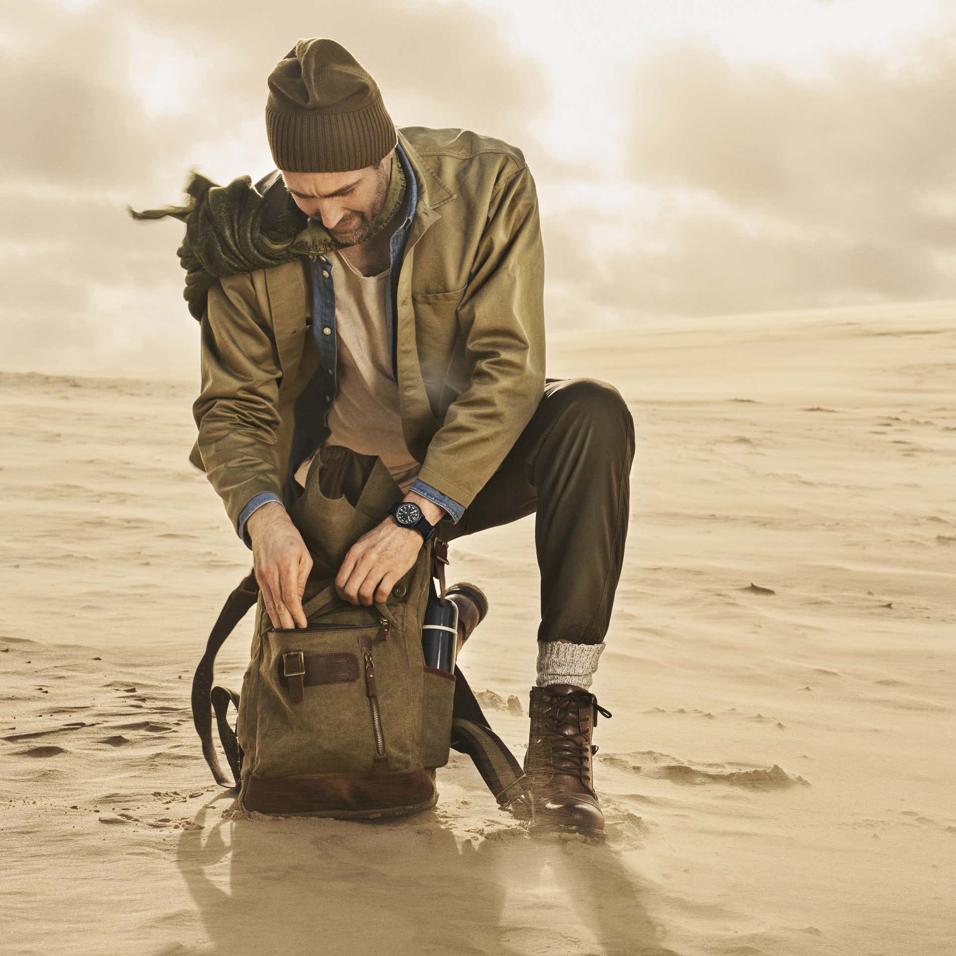 Scout | Black Aluminium Military Watch With Black Dial & Black Nato ...