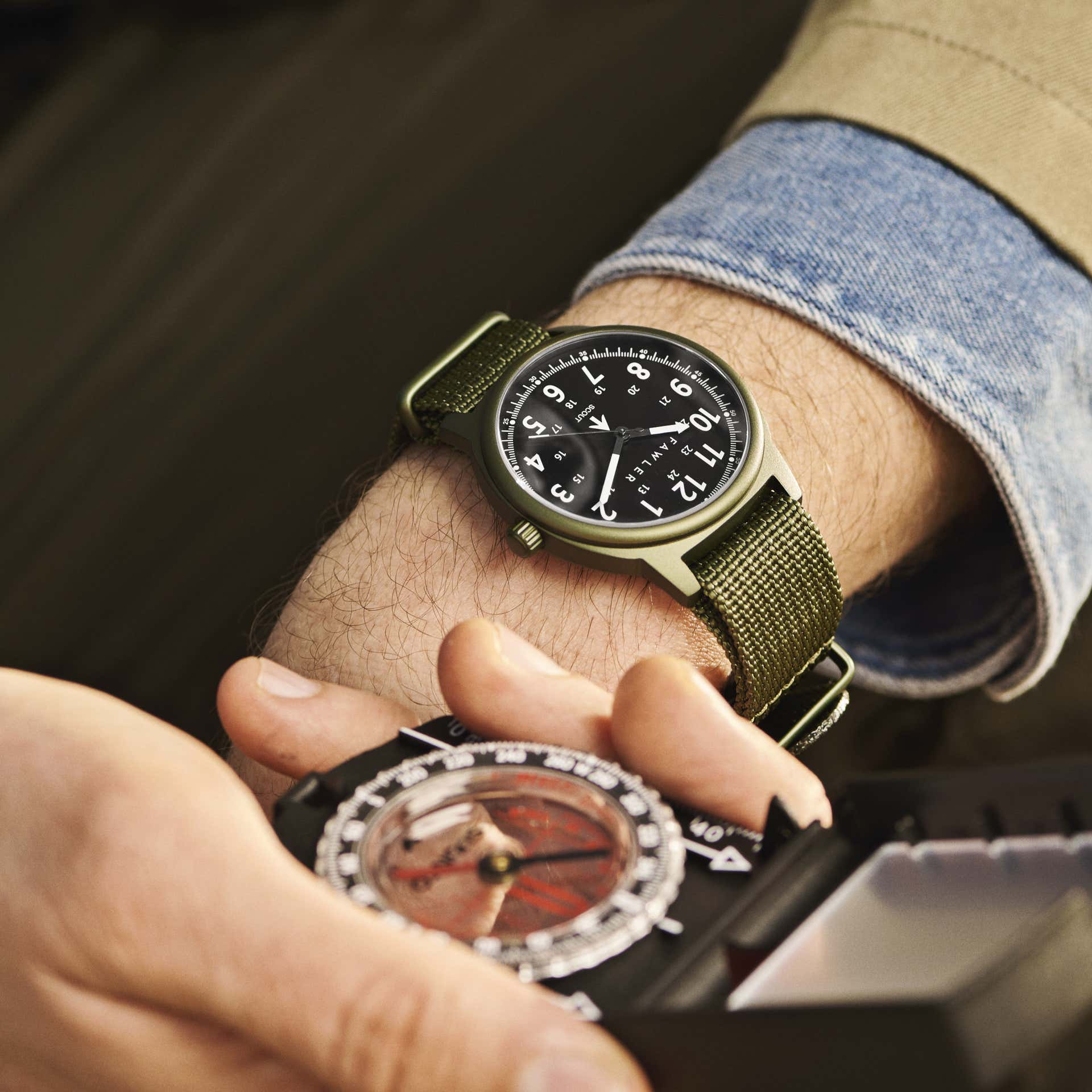 Scout | Green Nato Military Watch | In stock! | Fawler