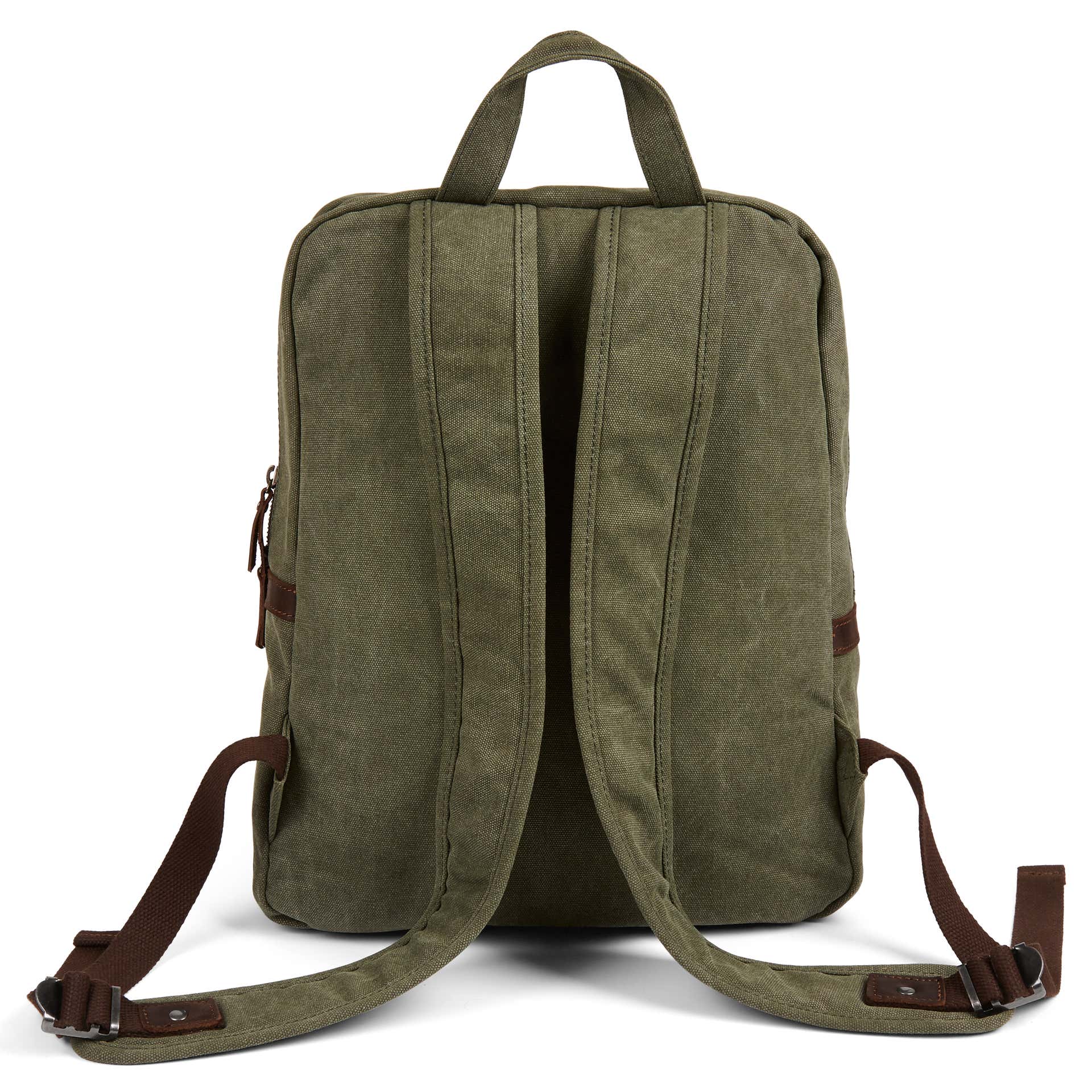 Tarpa | Olive Green & Dark Brown Backpack | In stock! | Salt & Hide