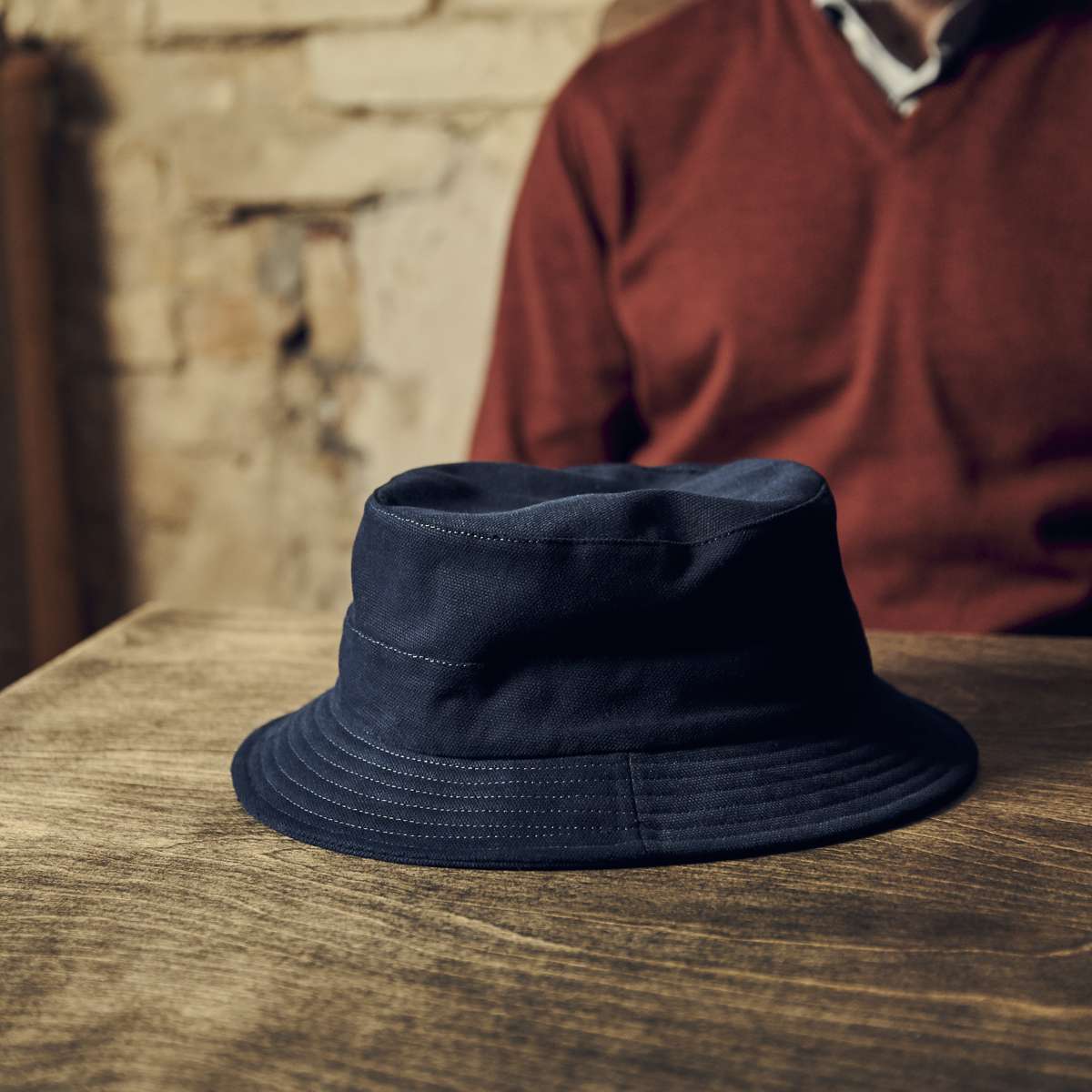 Moda | Navy Blue Bucket Hat | In stock! | Fawler
