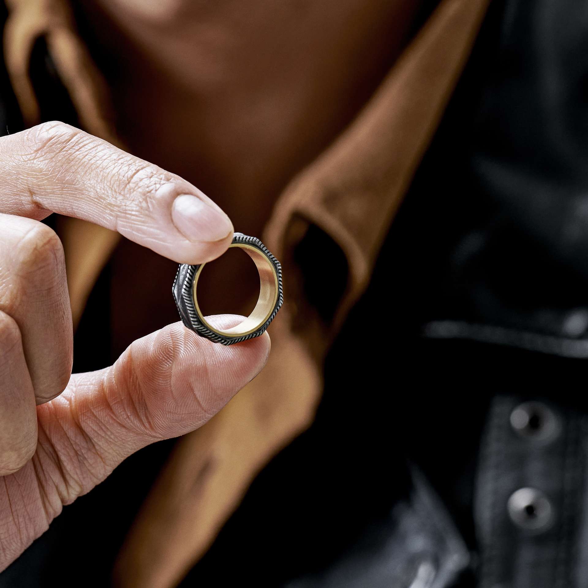 Pearce Punctum Vintage and Gold-tone Ring | In stock! | Lucleon