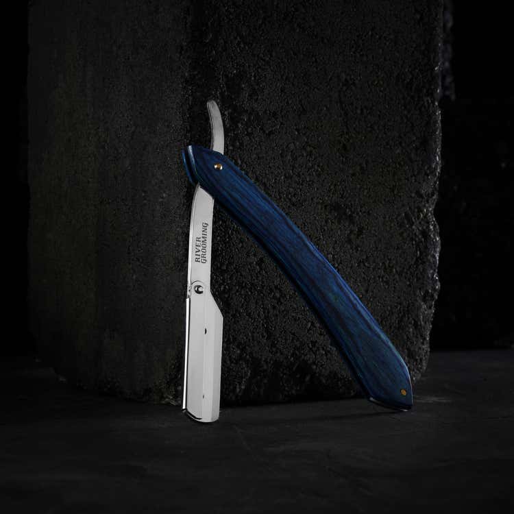 Blue Straight Razor For Disposable Blades | In stock! | River Grooming