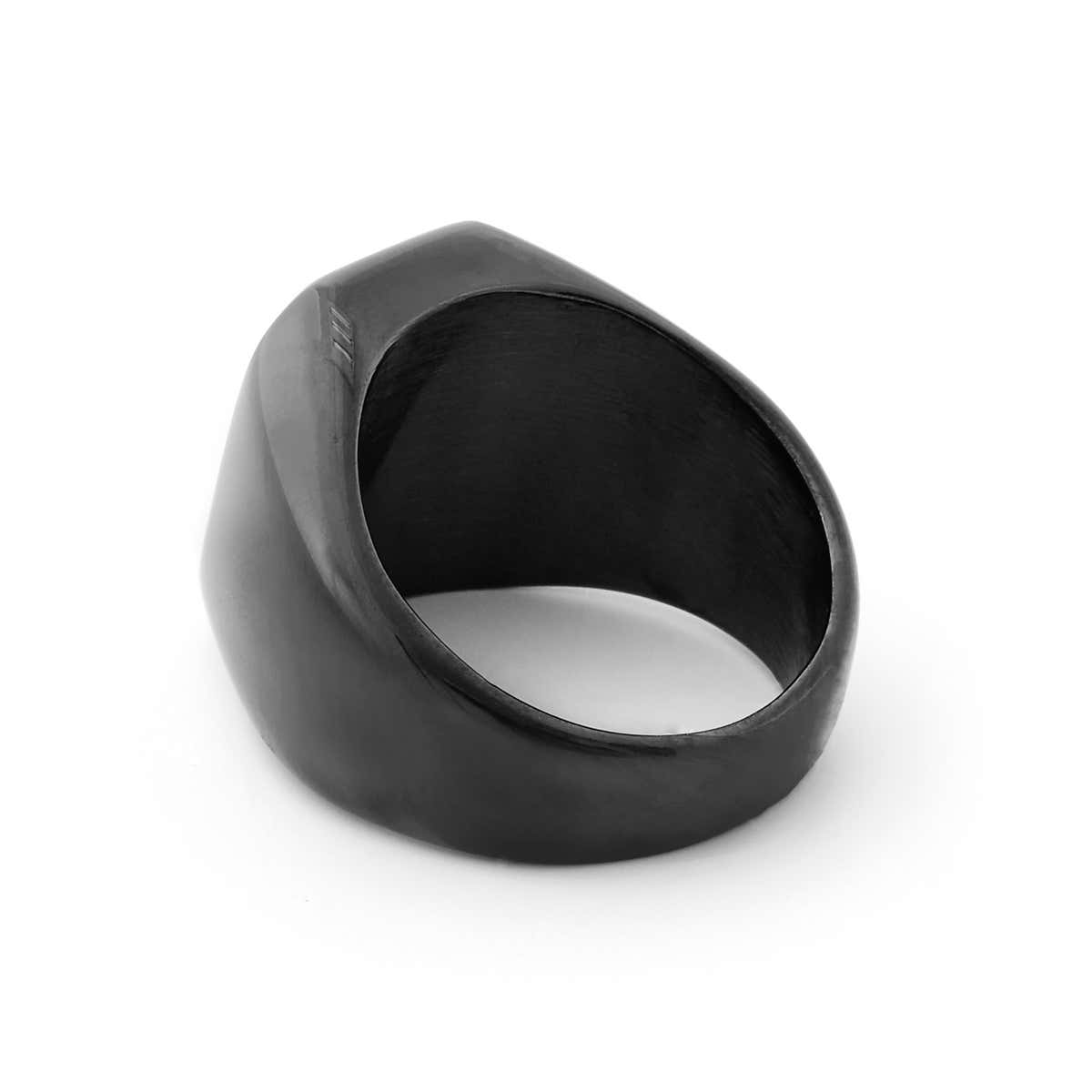Schwarzer Liam Ring | Lucleon | 365 Tage Rückgaberecht