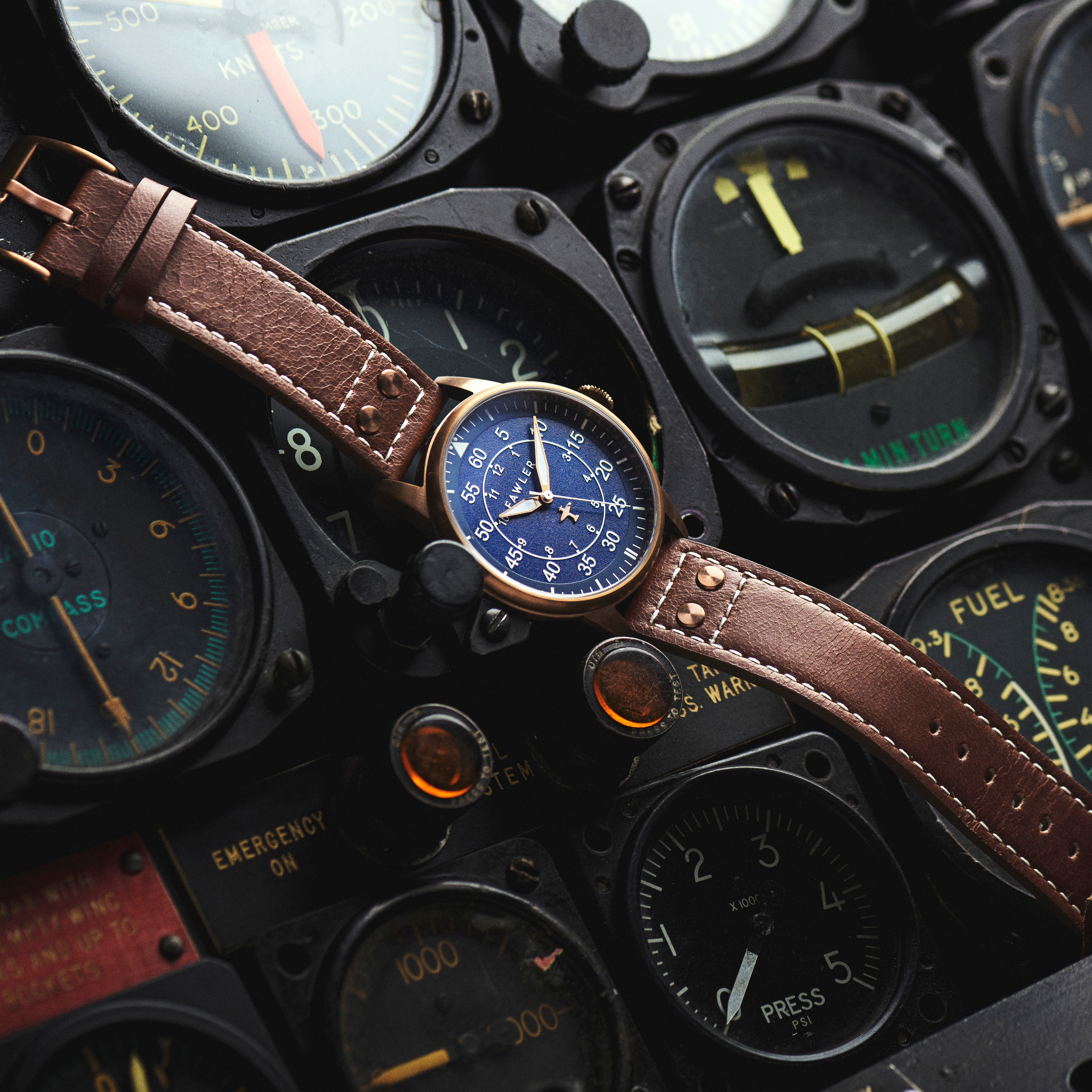 Apollo | Limited-edition Copper-tone Stainless Steel Pilot’s Watch | In ...