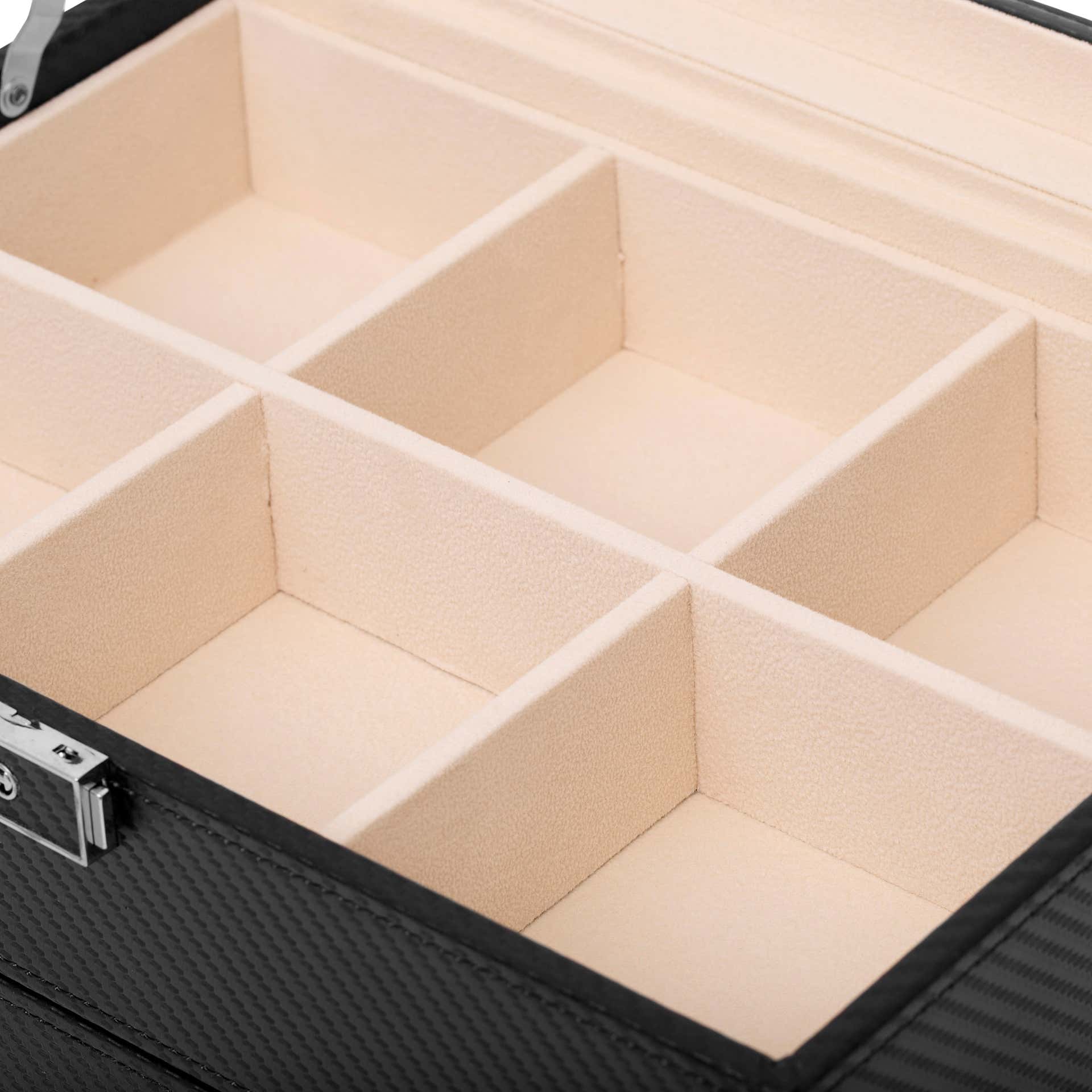 Black Two Layered Wooden Tie Box | In stock! | Warren Asher