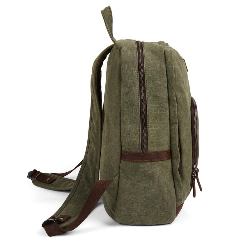 Tarpa | Olive Green & Dark Brown Backpack | In stock! | Salt & Hide