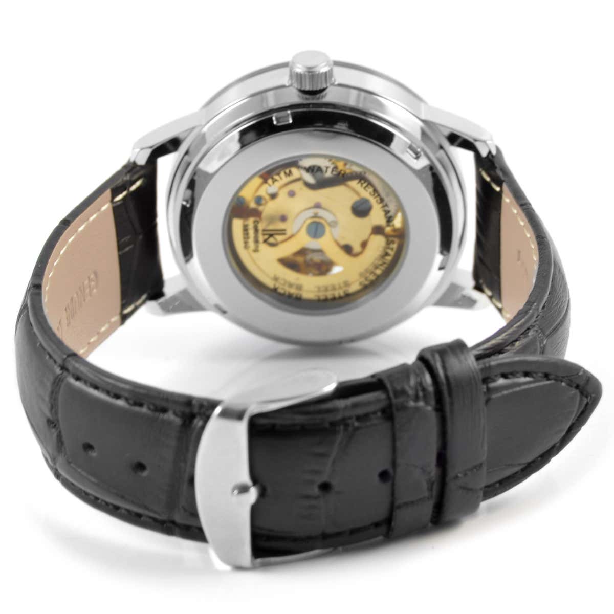 Black Leather Rolat Watch | In stock! | IK Colouring