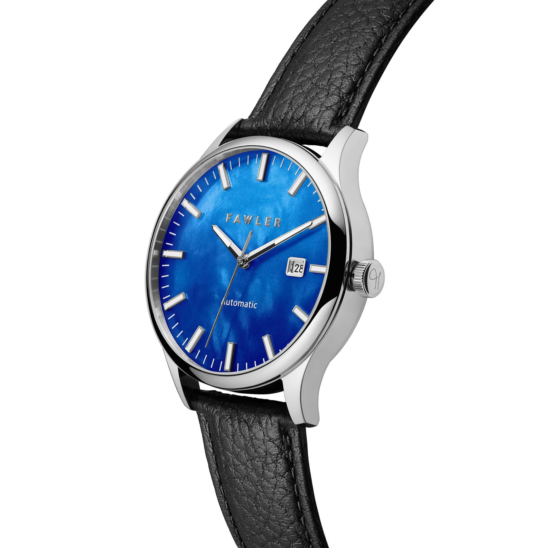 Timon | Blue Mother-of-Pearl Automatic Watch | In stock! | Fawler