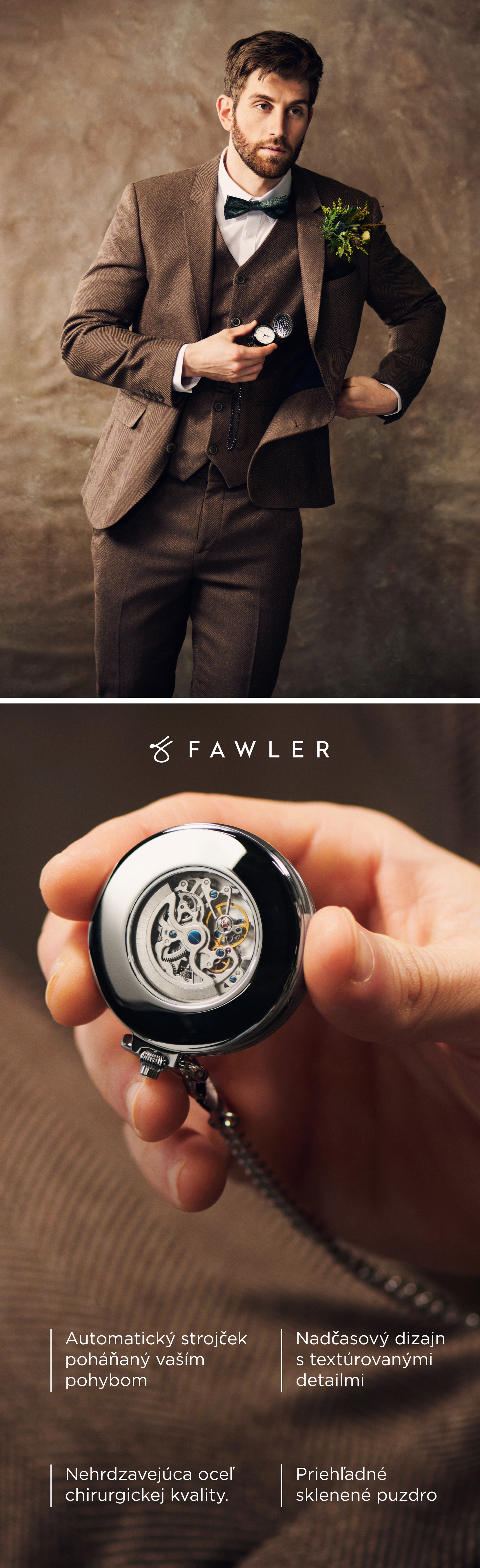 Kúpte si nádherné vreckové hodinky vo vintage štýle s moderným strojčekom