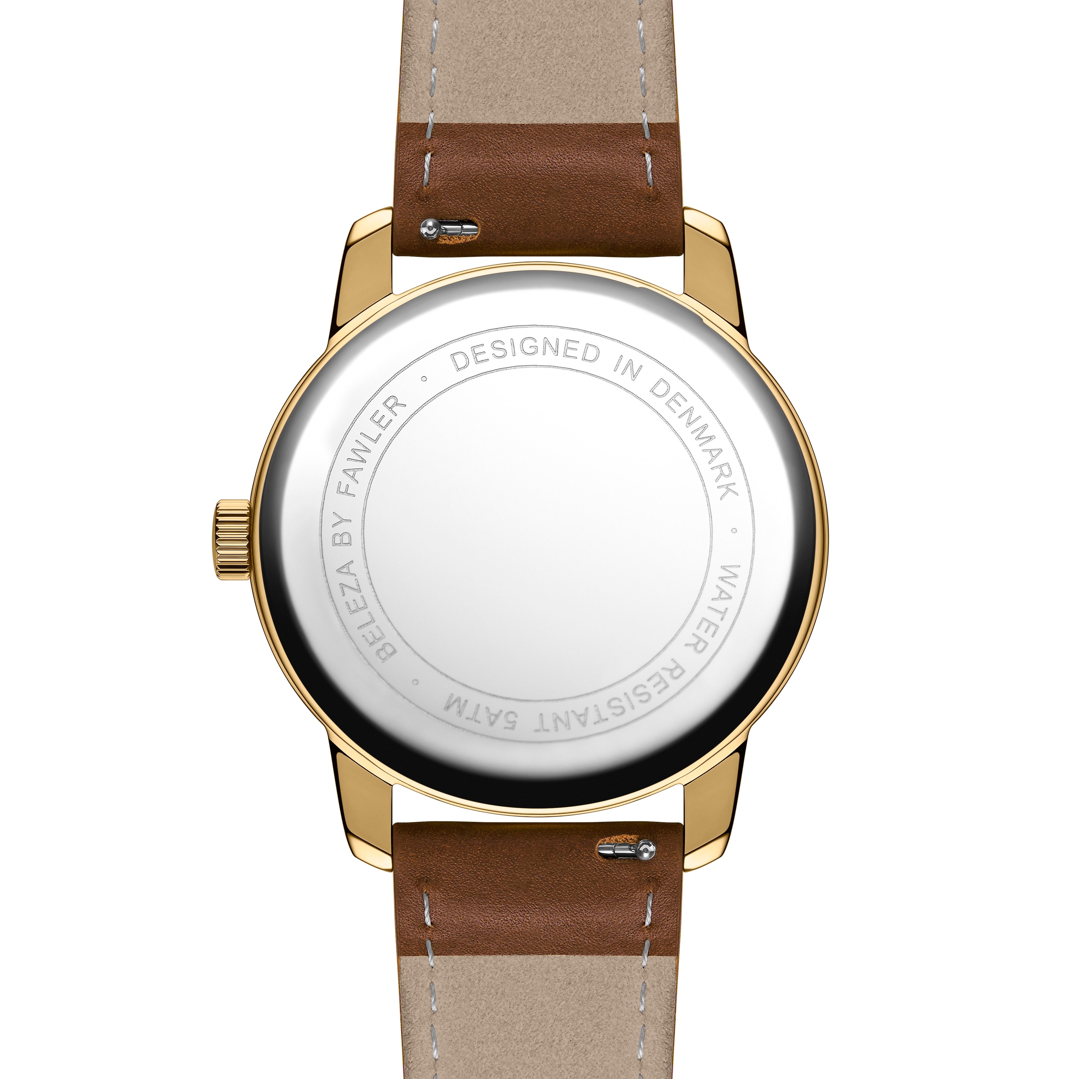 Beleza | Gold-tone Stainless Steel Green Marble Watch | In stock! | Fawler