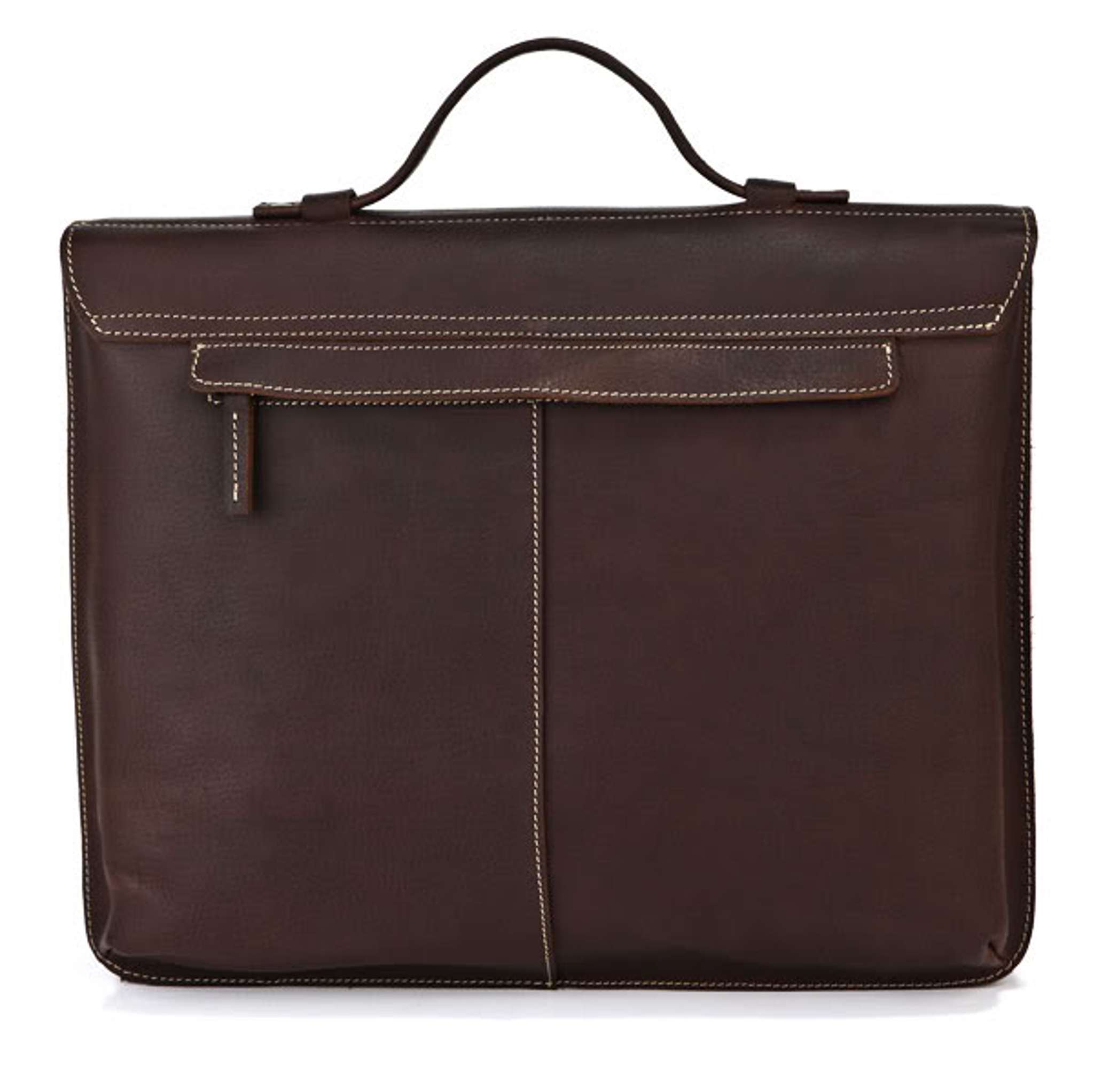 Dark Brown Student Leather Bag | In stock! | Delton Bags