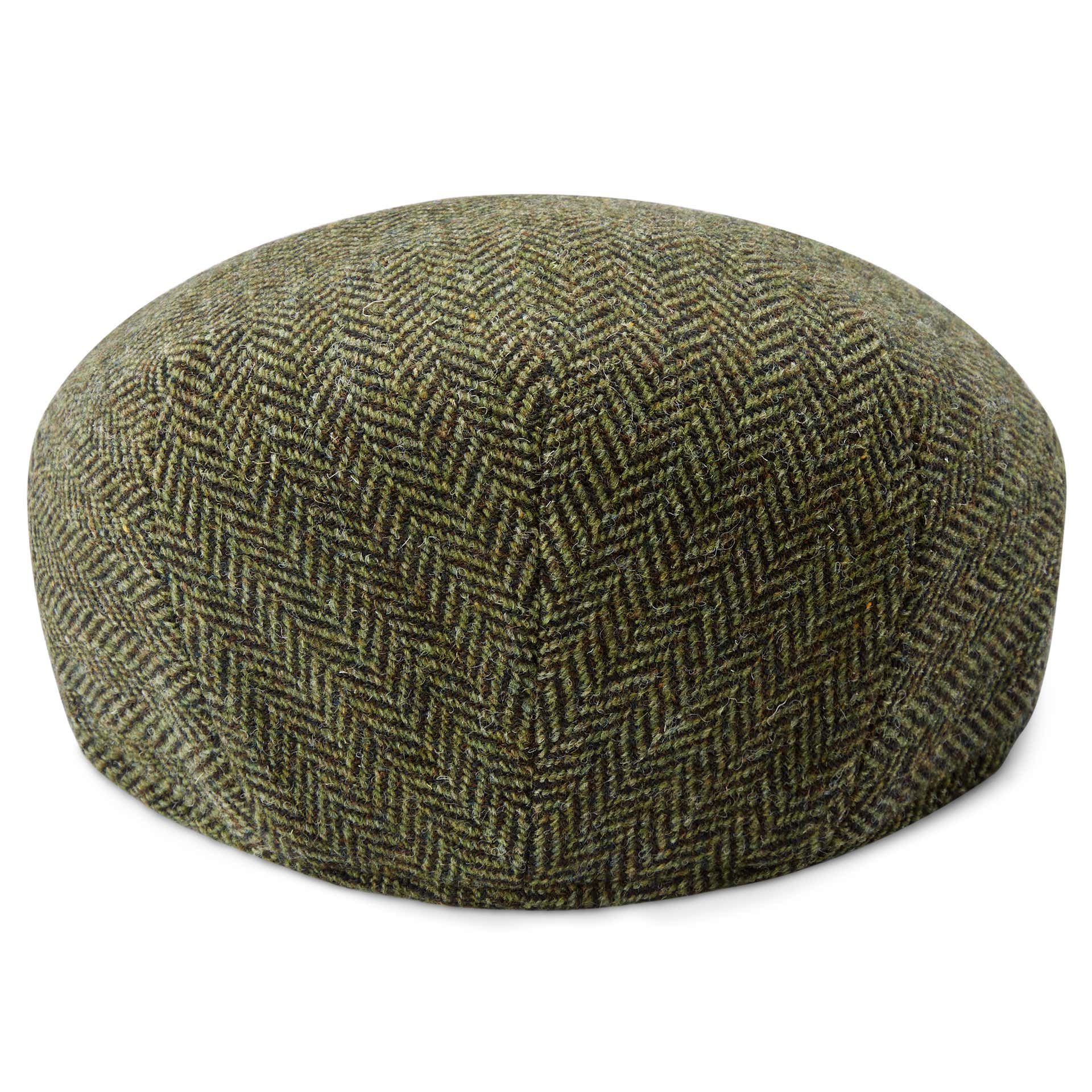 Fido | Army & Khaki Green Patterned Wool Flat Cap | In stock! | Fawler