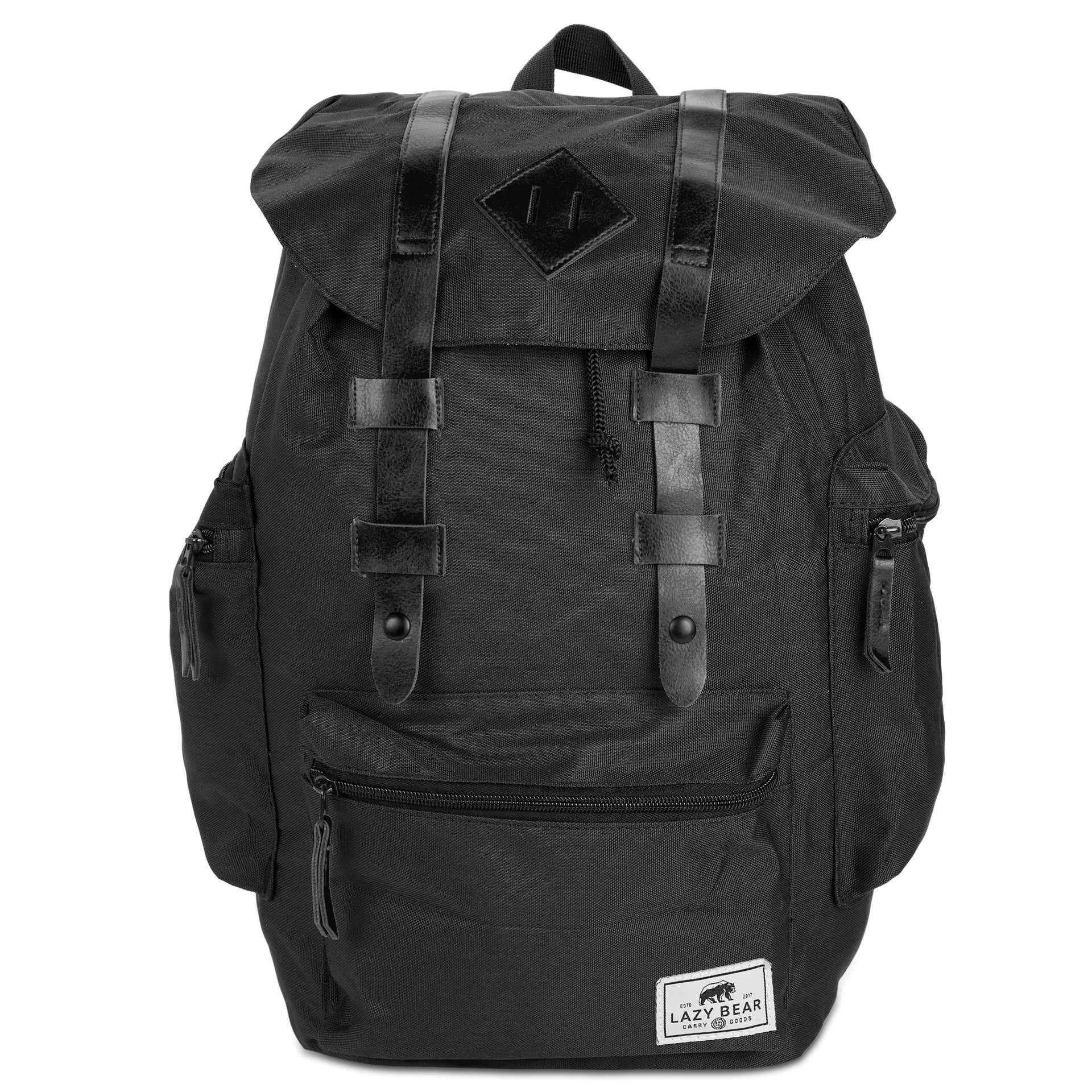 Zwarte Lewis Backpack | Lazy Bear | Gratis verzending