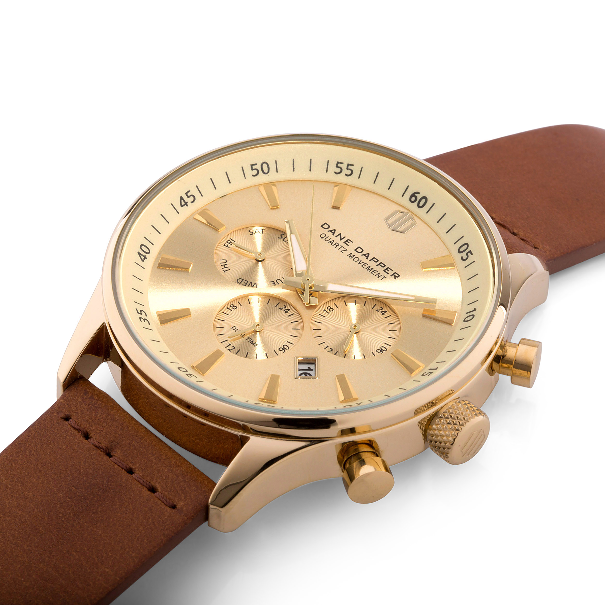 Brown & Gold-Tone Troika Watch | In stock! | Apothecary87