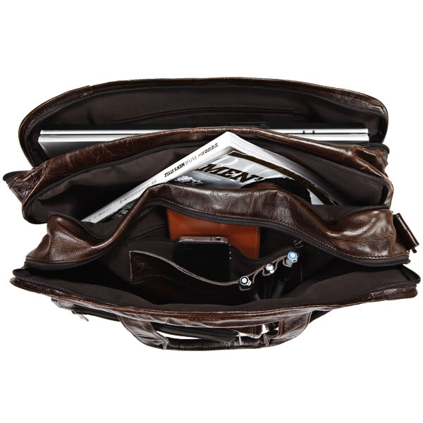 Topline Cognac Leather Case | In stock! | Delton Bags