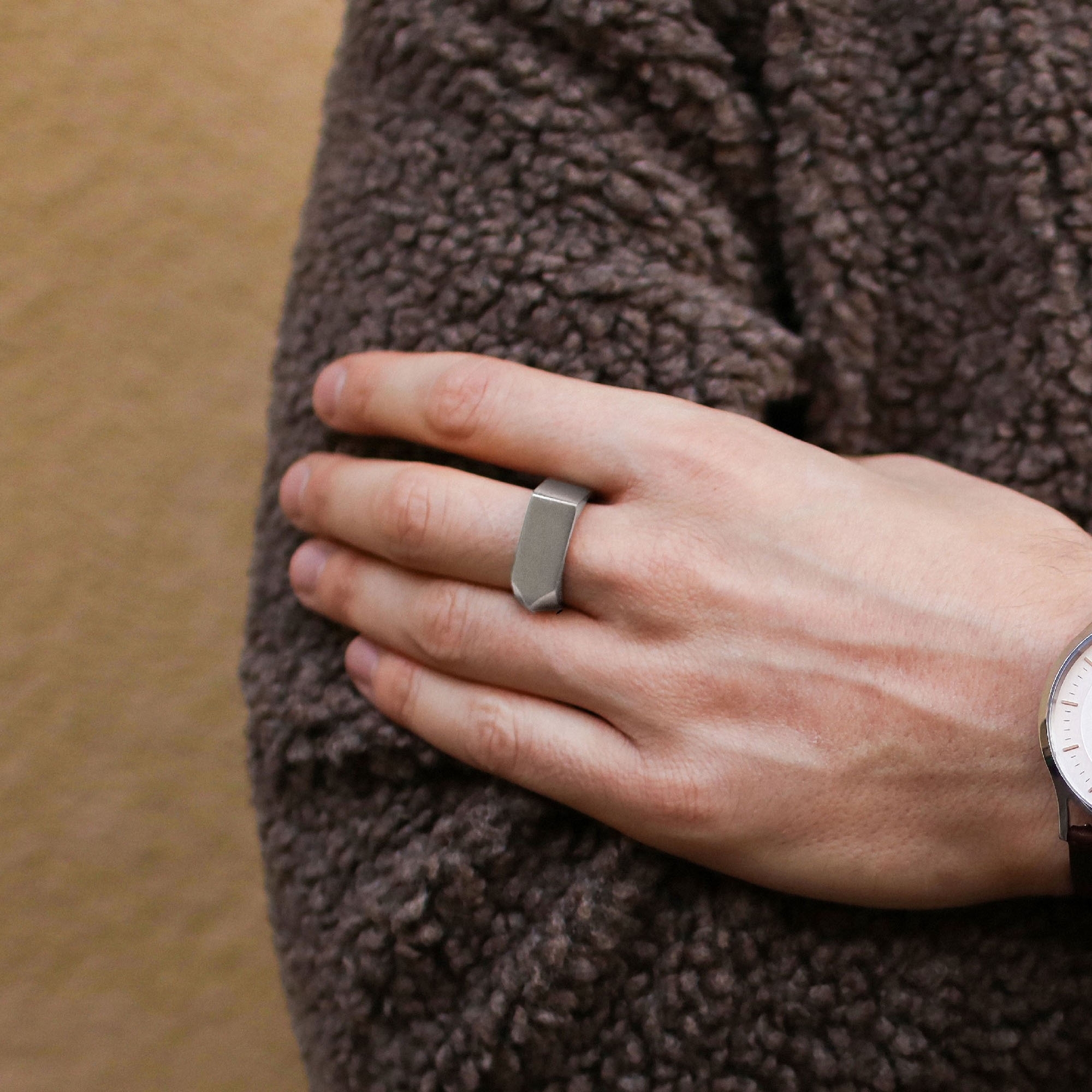 Steel Vincent Ring | Lucleon | 365 day return policy