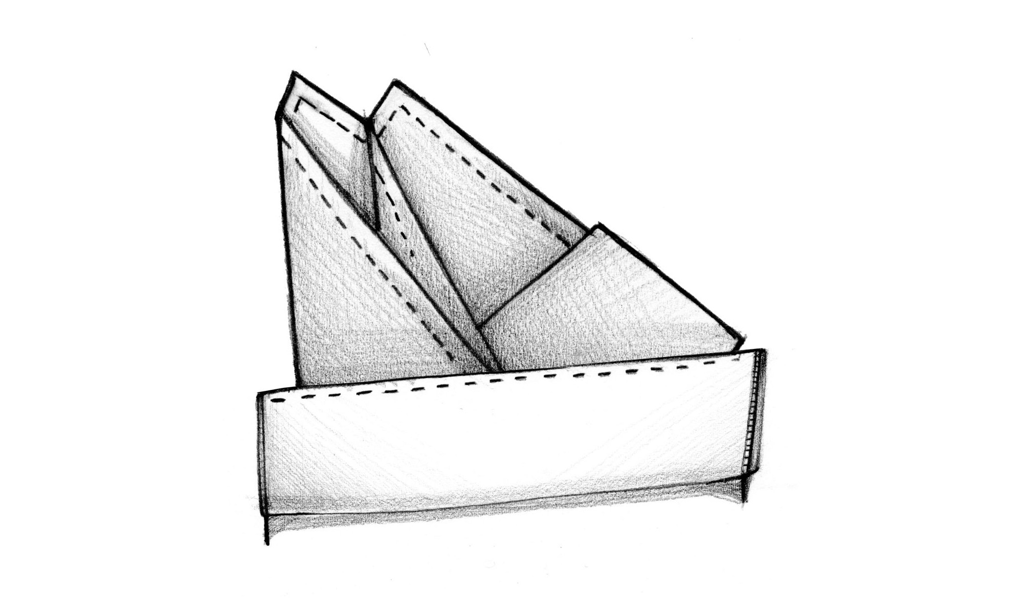 The Slope Pocket Square Fold