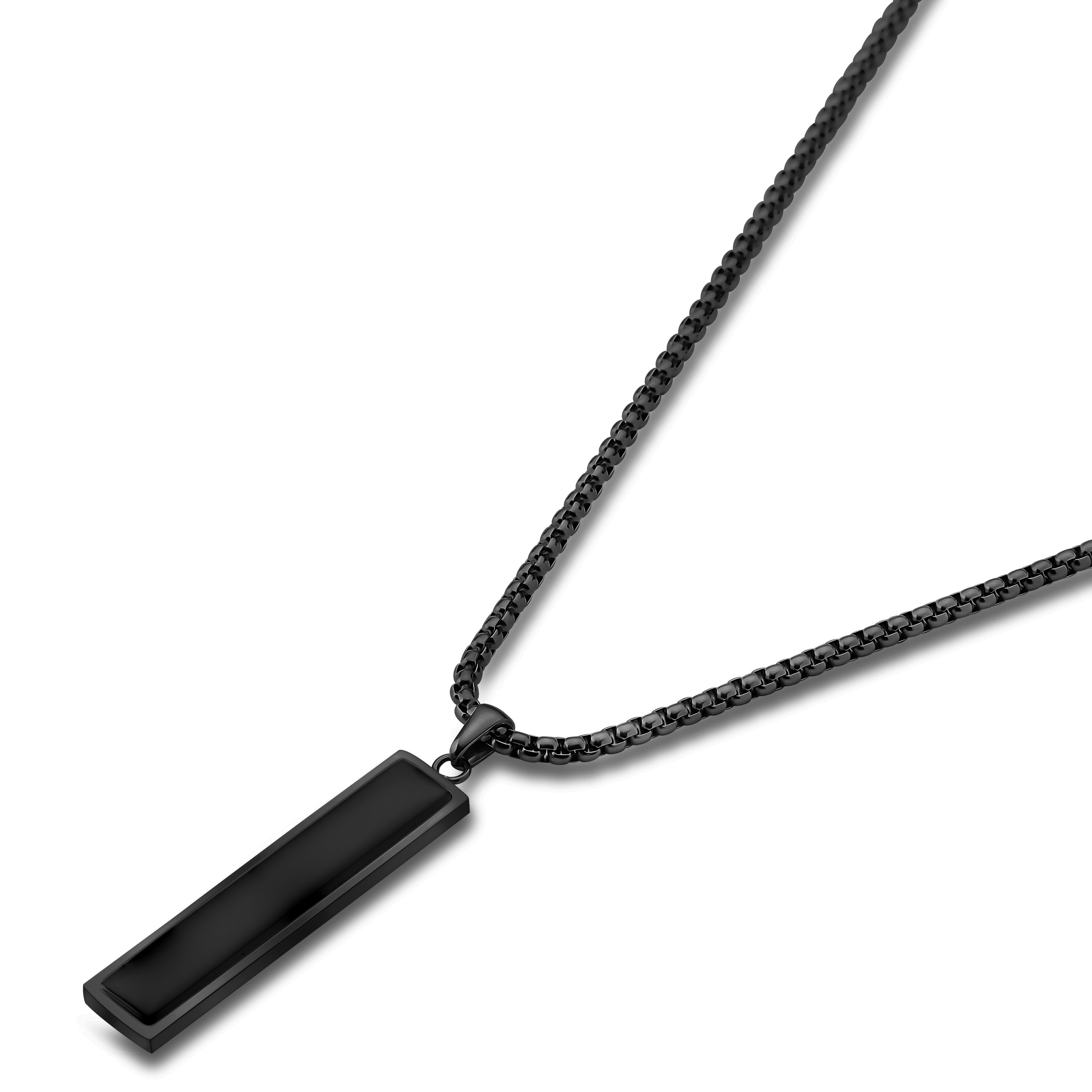 Orisun | Black Onyx Line Pendant Necklace | In stock! | Arkai