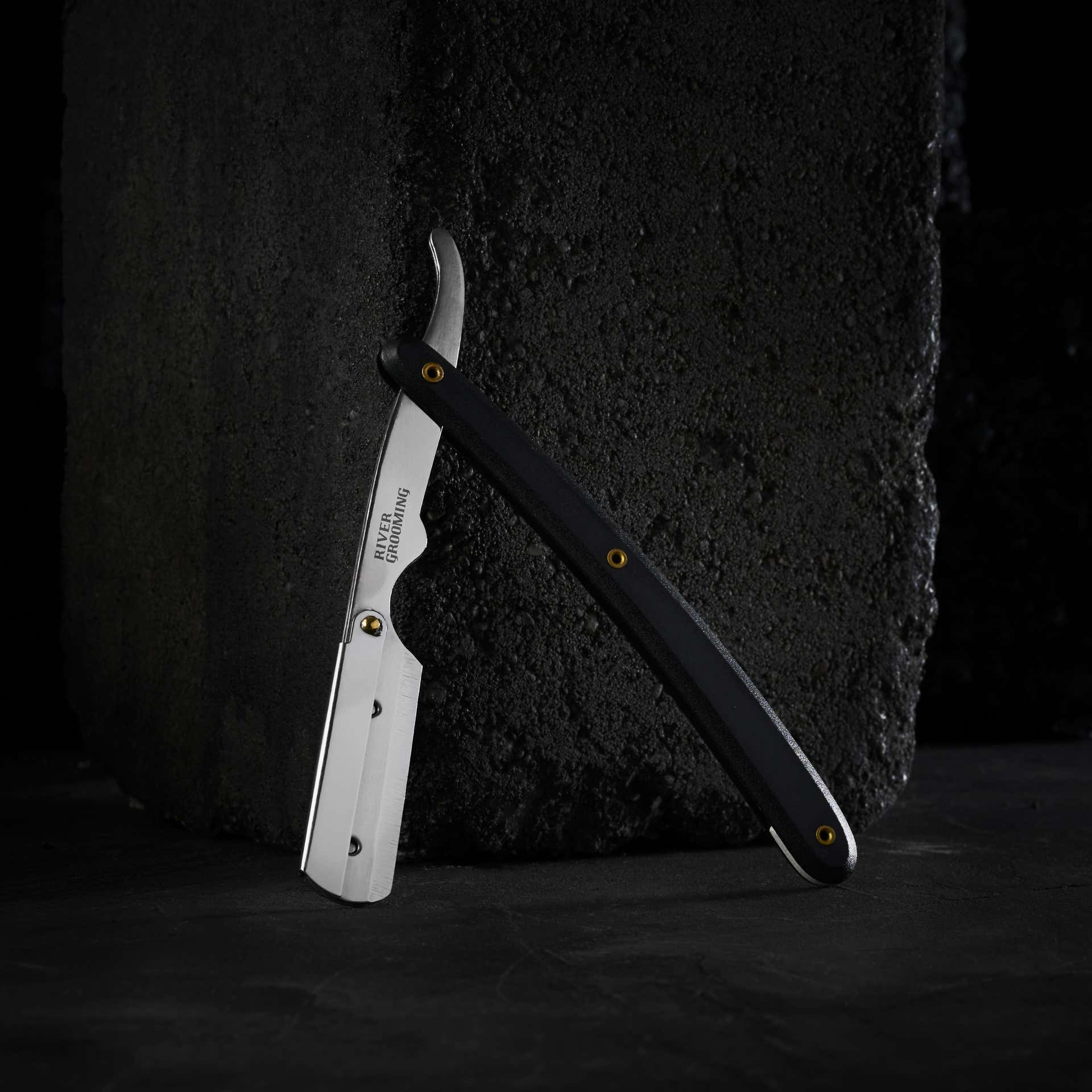 Elegant Black Straight Razor For Disposable Blades | In stock! | River ...