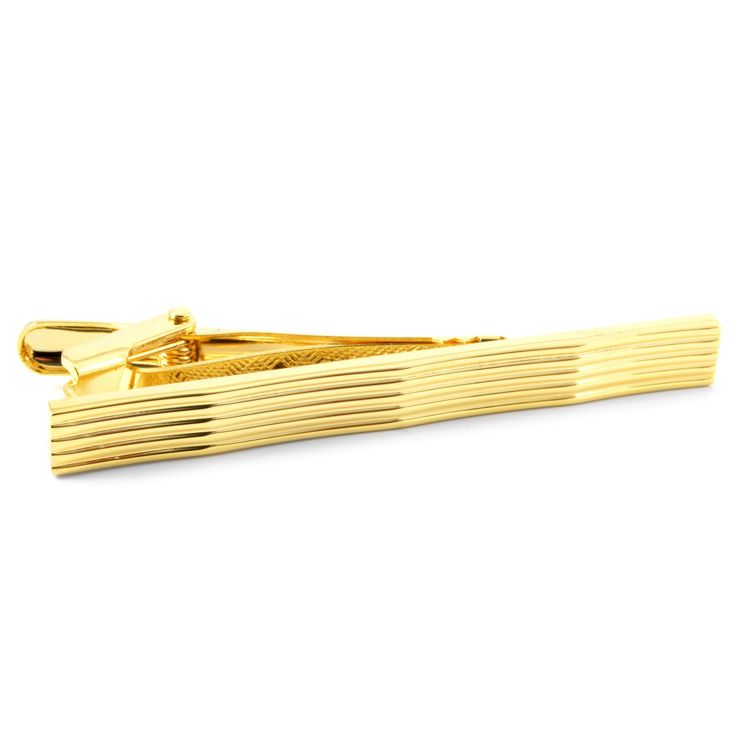 Grooved Gold Tie Clip In Stock Warren Asher