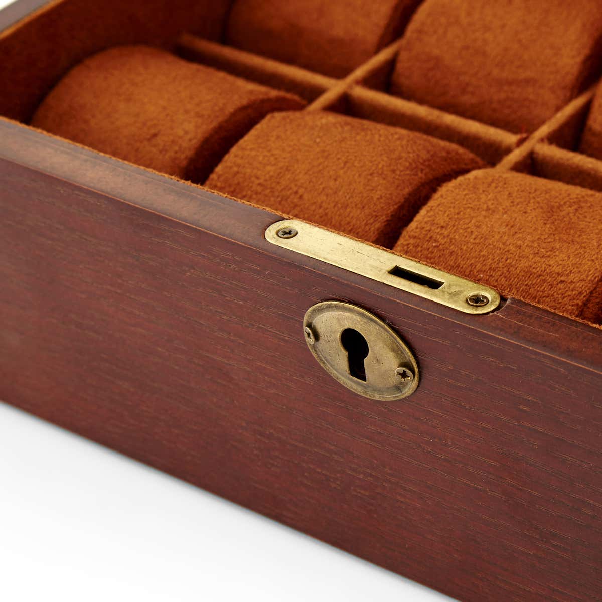 Oakwood Brown Watch Box - 10 Watches | In stock! | Warren Asher
